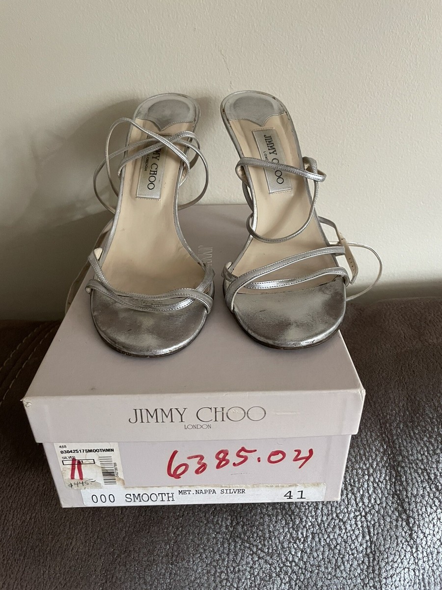 Jimmy Choo Strappy Classic Sandals 41 (metallic silver) | eBay Jimmy Choo Strappy Classic Sandals 41 (metallic silver) | eBay