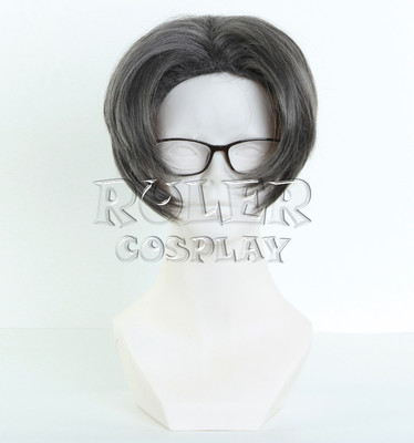 Gyakuten Saiban Mitsurugi Reiji Ace Attorney Miles Edgeworth Game Wig ...