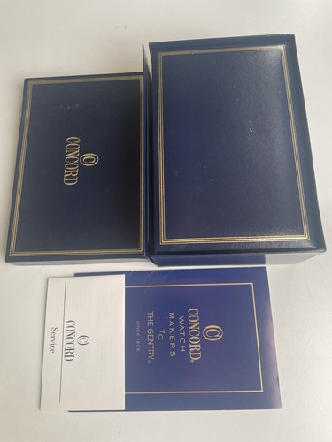 Vintage Authentic Concord Blue Presentation Box & Outer Box | eBay