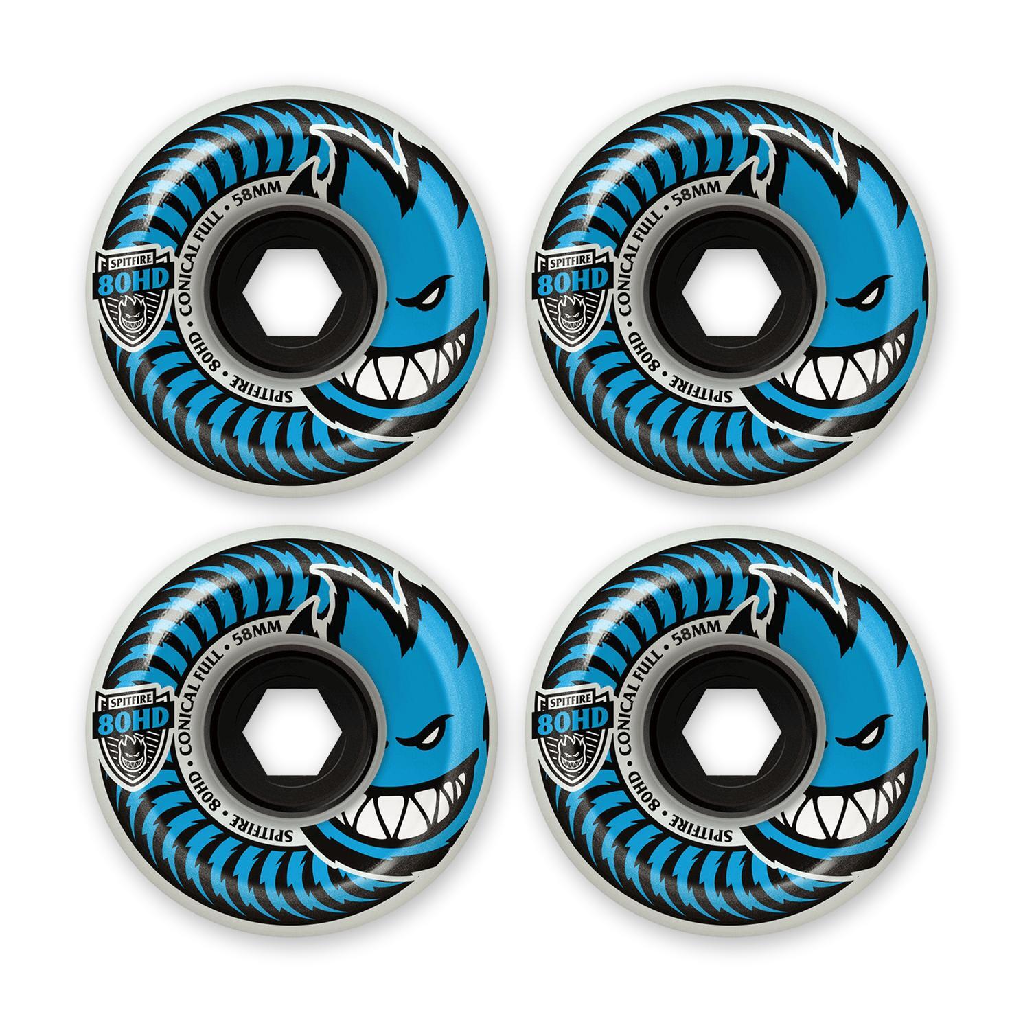 Spitfire Classic 80HD Full Wheels, Blue, 58mm/80a | eBay