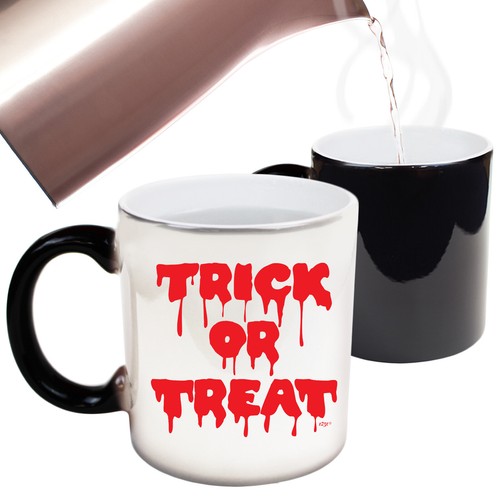 Trick Or Treat Halloween Funny Mugs Novelty Colour Changing Mug GIFT ...