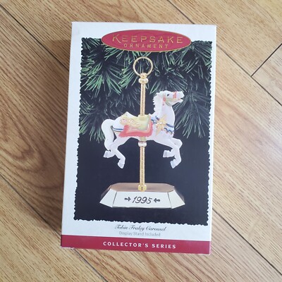 Vintage 1995 Hallmark Keepsake Ornament Tobin Fraley Carousel Collector ...