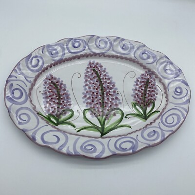 Jan Pugh Packer Creek Pottery Hand Painted Large Majolica Platter ...