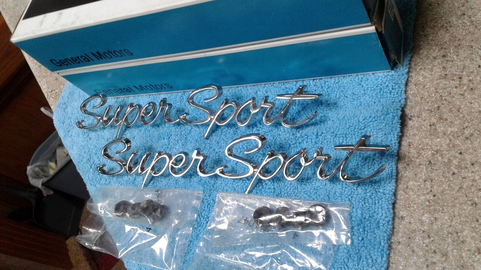 1960 1970 NOS Chevrolet Parts SUPER SPORT Emblems Badges Trim Original ...