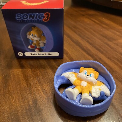 NEW Sonic The Hedgehog 3 ~ #6 Tails Blue Roller & #1 Sonic Blue Roller ...
