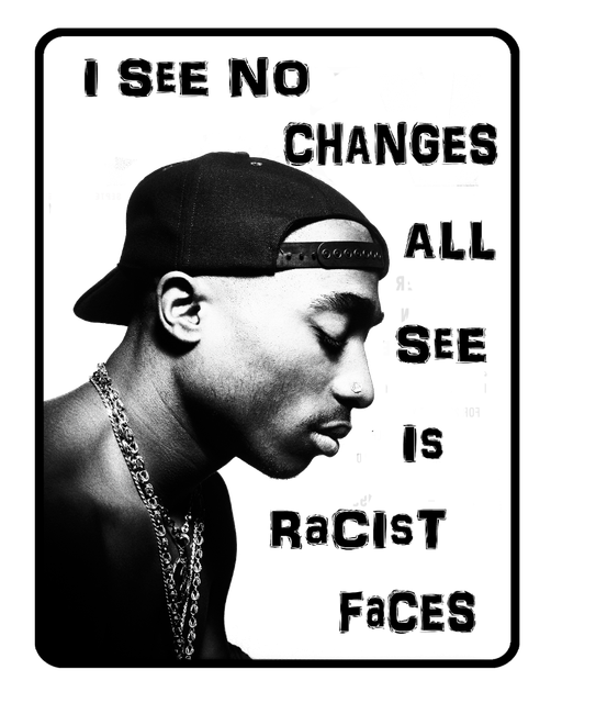 2Pac 2 Pac Death Row Thuglife Tupac T-Shirt BLM Protest Changes Racist ...