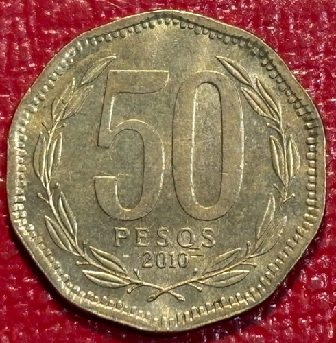 HIGH GRADE AU/UNC 2010 CHILE 50 PESOS COINS-OCT676 | eBay