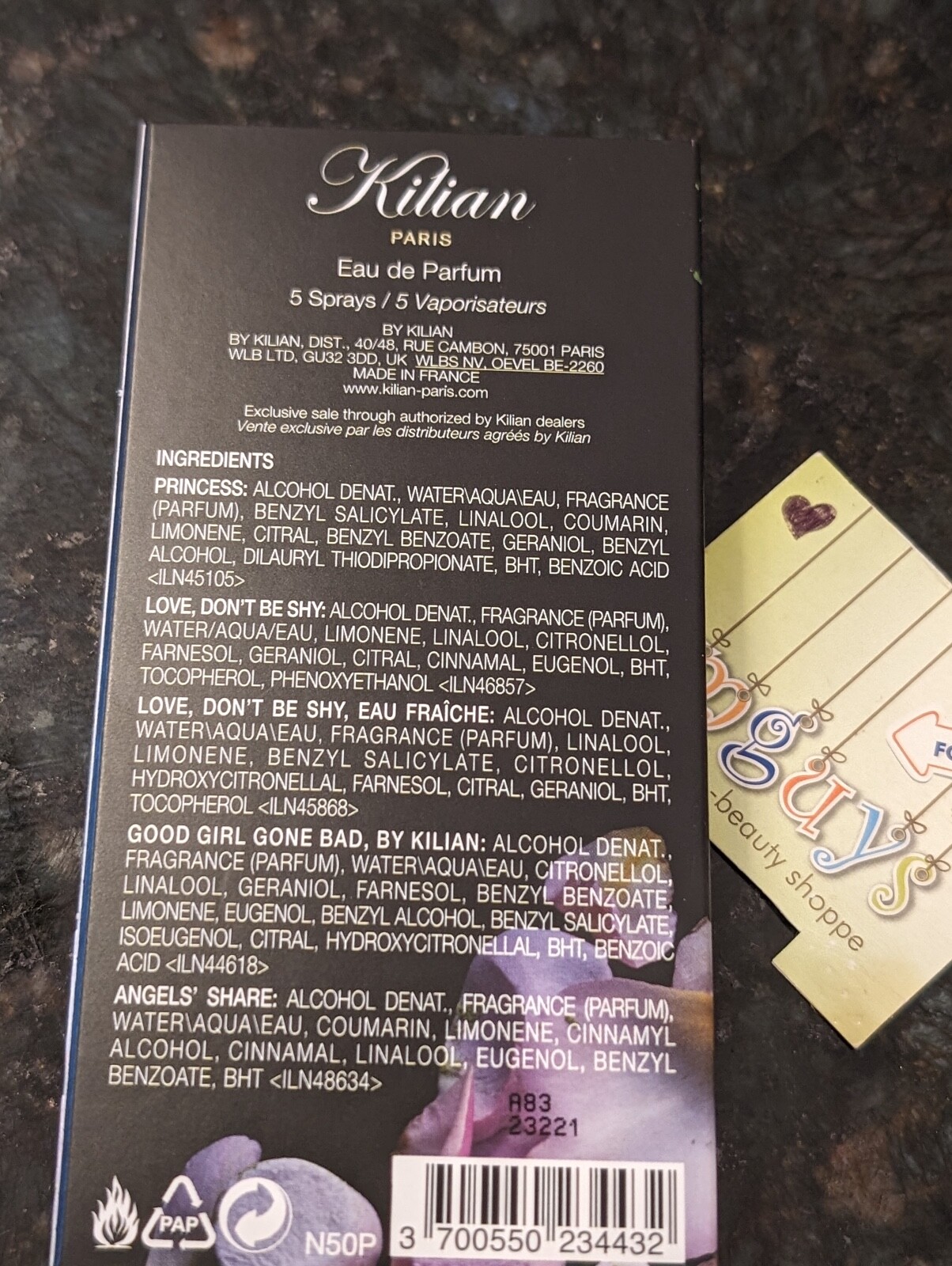 5 x KILIAN Eau De Parfum Spray Icons Mini Discovery Set Perfume Sample ...