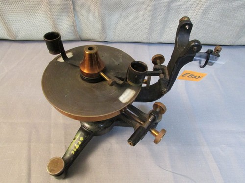 Antique Brass Goniometer 2 Magnifying Lenses Adjustable Base | eBay