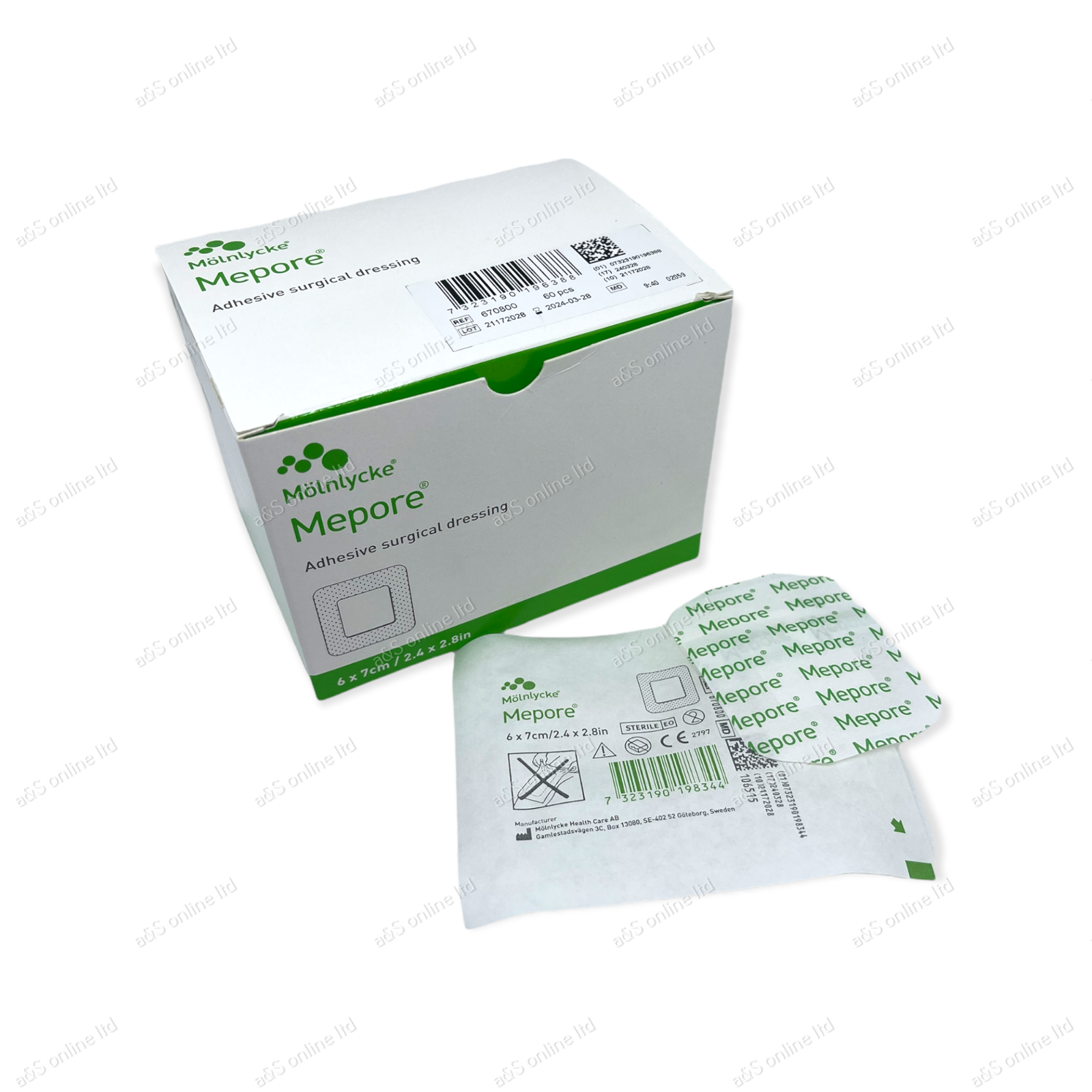 MEPORE Dressings Sterile Absorbant Medical Breathable Island Pad Water ...