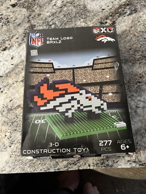 Denver Broncos NFL 3D BRXLZ Brick Construction Set Puzzle : 277Pieces ...
