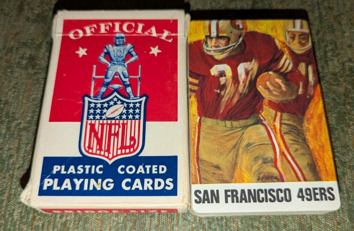 Vintage 1966 STANCRAFT San Francisco 49ers Dave Boss NFL deck playing ...