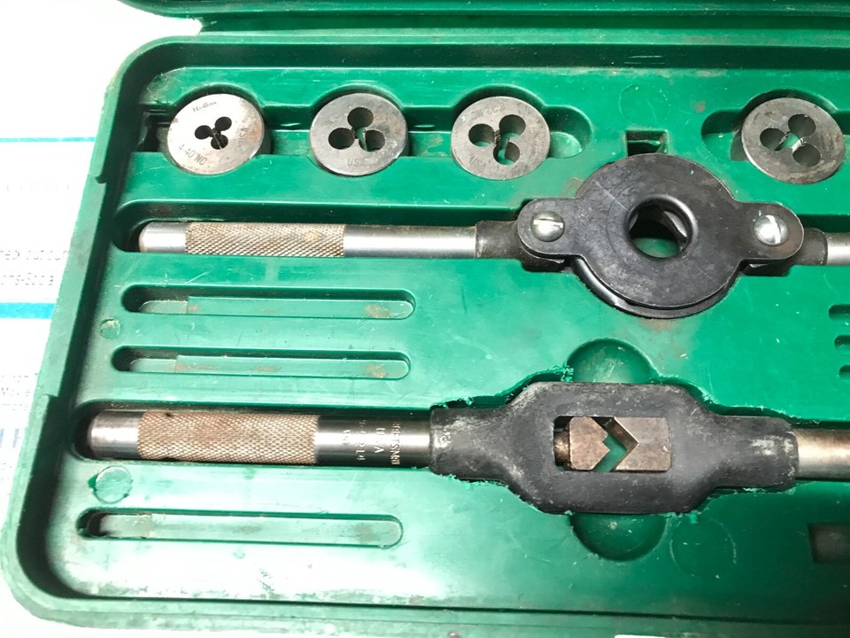 Vintage Hanson Standard Tap & Solid Round Die Set 23614 | eBay
