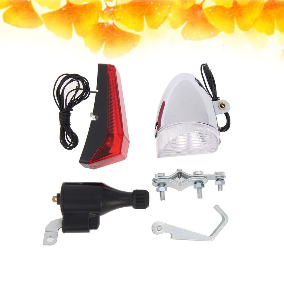 Bike Headlight Lights Generator Friction Bike Headlight Rear Light Sets ...