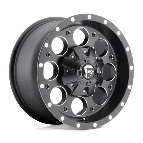 Fuel 1PC D525 REVOLVER 16X8 6X139.7 1 108.00 MATTE BLACK MILLED Wheel ...