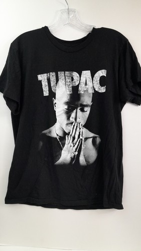 Tupac Shakur Men's Official Licensed 2Pac Prayer Graphic Hip Hop Rap T ...