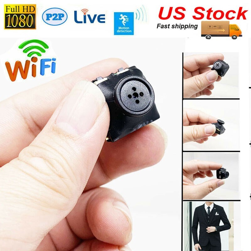 HD 1080P WIF IP DIY Button Small Camera P2P wireless Micro cam Video ...