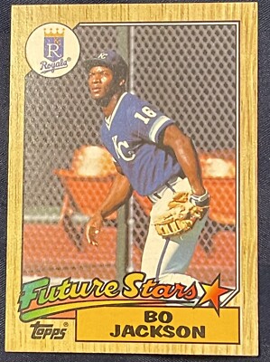 Bo Jackson 1987 Topps Rookie Card #170 Near Mint Condition “Bo Knows ...