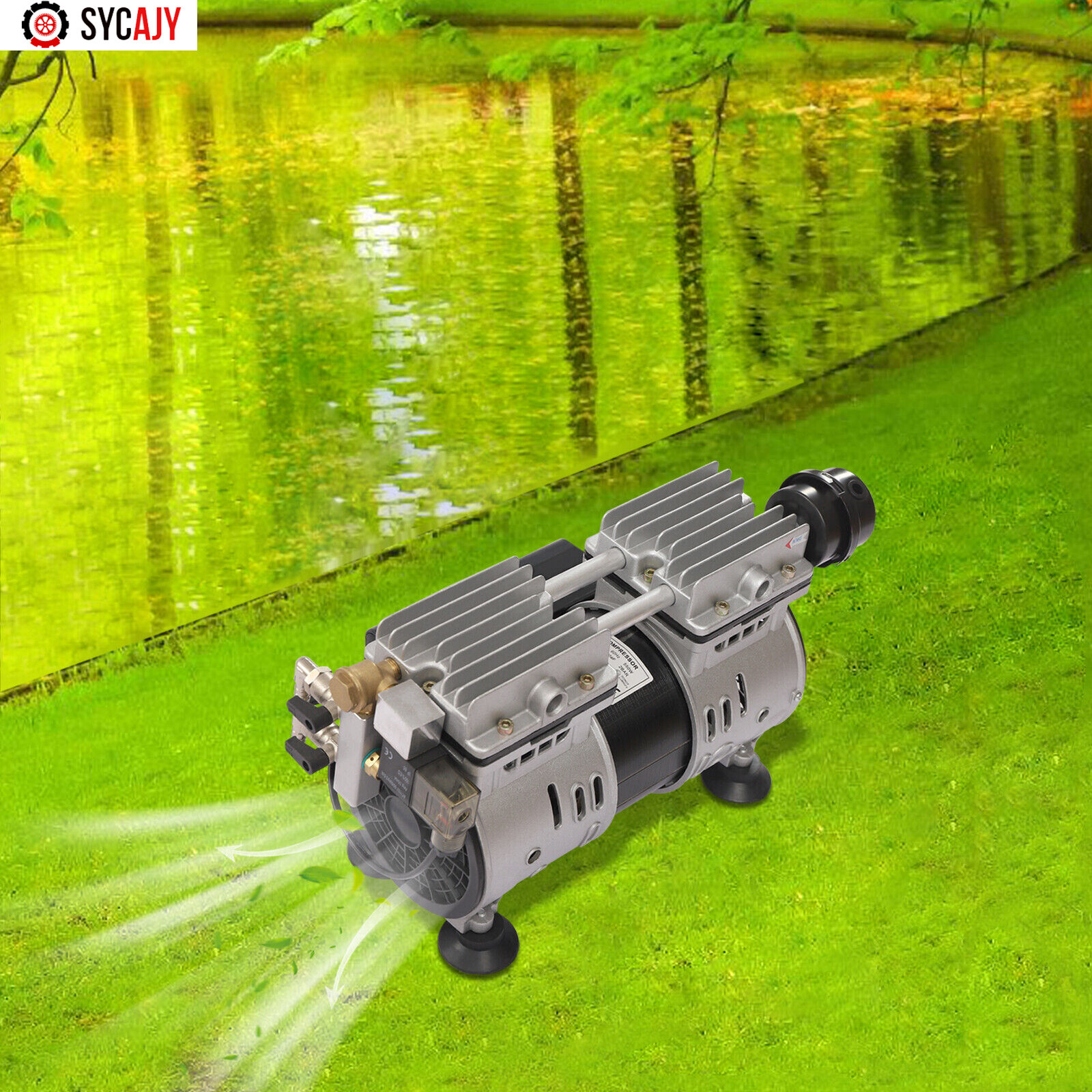 Lake Pond Aerator System Pump 3/4HP Aeration | Grelly USA