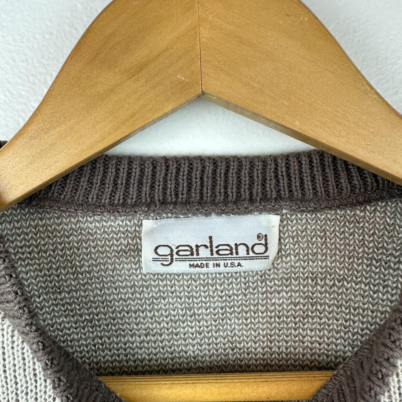 Vintage Garland tan brown Cute Giraffe animal Knit Sw… - Gem