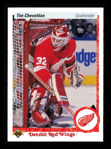 Tim Cheveldae 1990-91 Upper Deck Hockey NHL #393b Detroit Red Wings | eBay