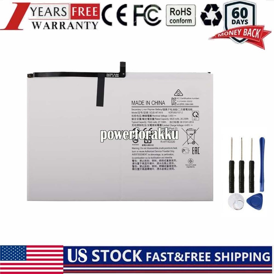 SCUD-WT-N19 battery for Samsung Galaxy Tab A7 10.4 2020 SM-T505 SM-T500 ...