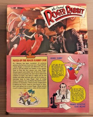 Who Framed Roger Rabbit Nintendo NES Vintage Print Ad/Poster Wall Art ...