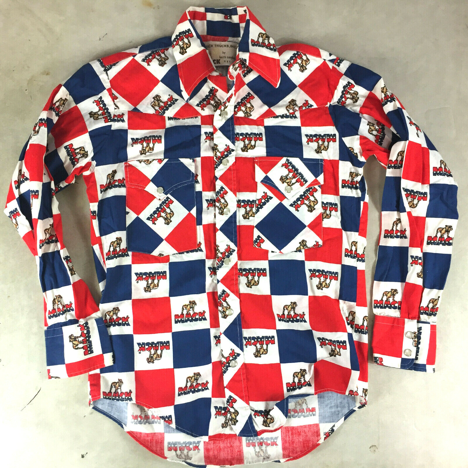 Rare Vintage Promo Mack Trucks 60s 70s Pearl Snap Keith Smykal Button ...