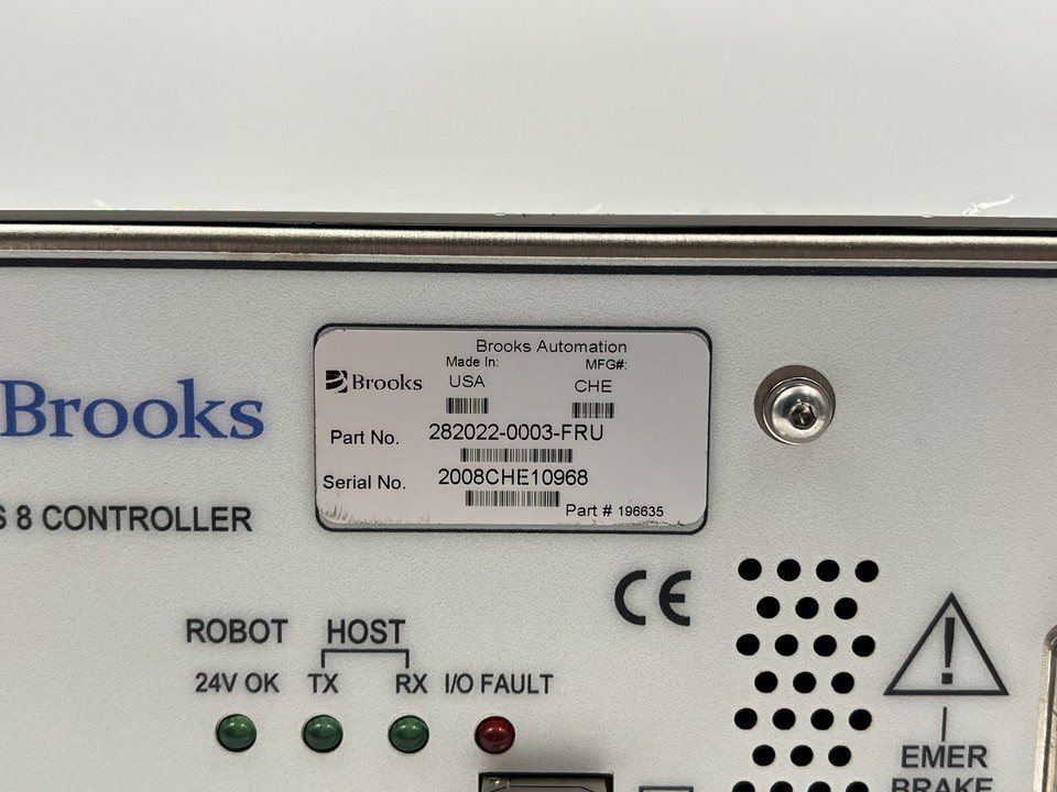 BROOKS SERIES 8 CONTROLLER - P/N 282022-0003-FRU Module Robot Motor ...