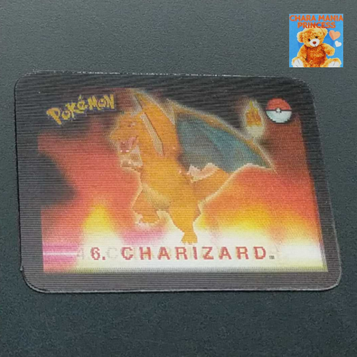 Pokemon Charizard 3D Evolution Card Charmander Lizard Lenticular Action ...