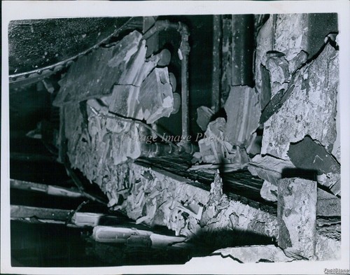 1938 Close Up Of Explosion Damage To First Floor & Plumbing Tragedy 7X9 ...
