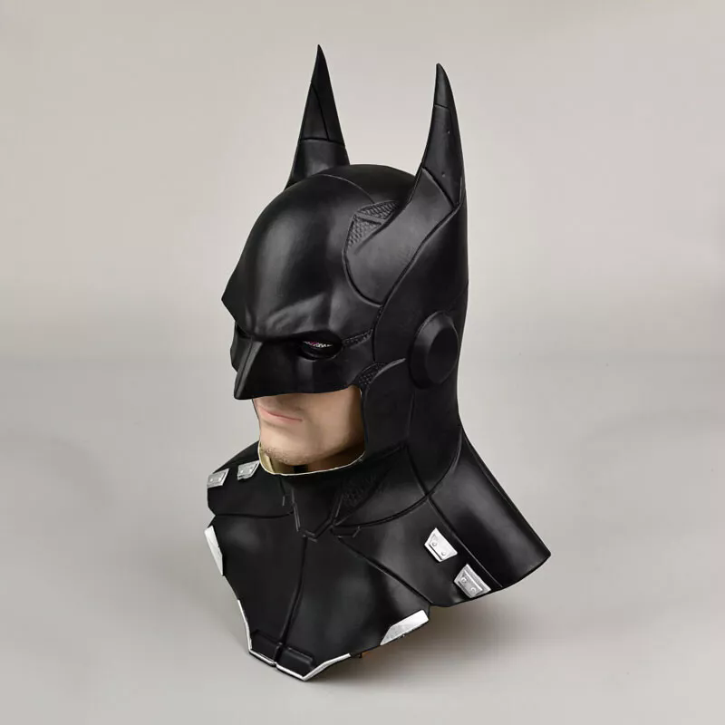 Justice League Batman Mask Cosplay Bruce Wayne Latex Helmet Headgear ...