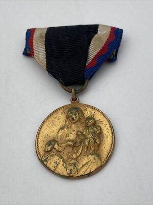Regina Sacratissimi Rosarii Ora Pro Nobis - Medal On Ribbon | eBay