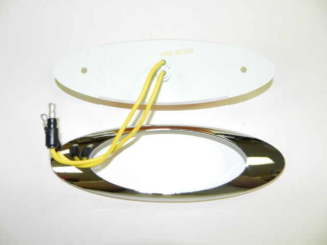 6 Optronics PANELITE Millennium M1 LED Amber 4 Diode Chrome Bezel ...
