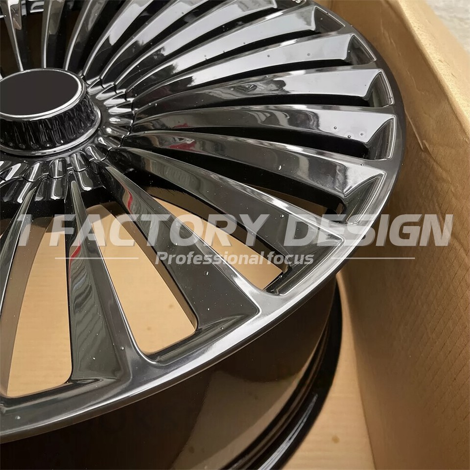 1PC CUSTOM 22" NEW GLOSS BLACK WHEELS RIMS FITS FOR MERCEDES BENZ W222 ...