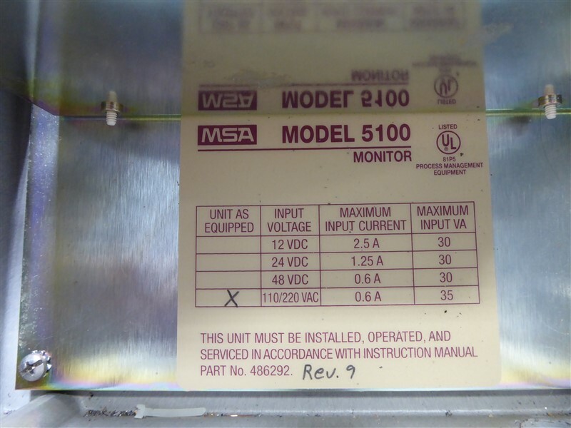 MSA Model 5100 Gas Monitor 481093 Oxygen O2 Sensor for sale online | eBay