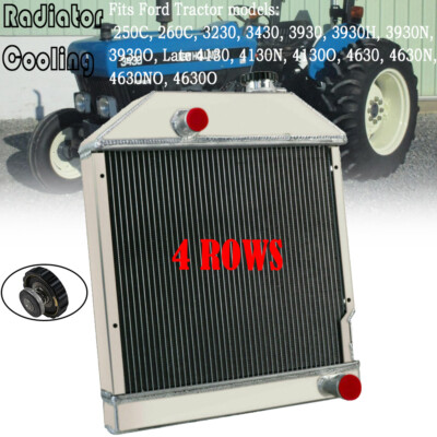 4 ROW RADIATOR FOR FORD NEW HOLLAND 250C 260C 3230 3430 3930 4130 # ...