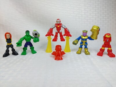 Imaginext Marvel lot, Thanos Infinity Gauntlet & Flying Iron Man 2017/ ...