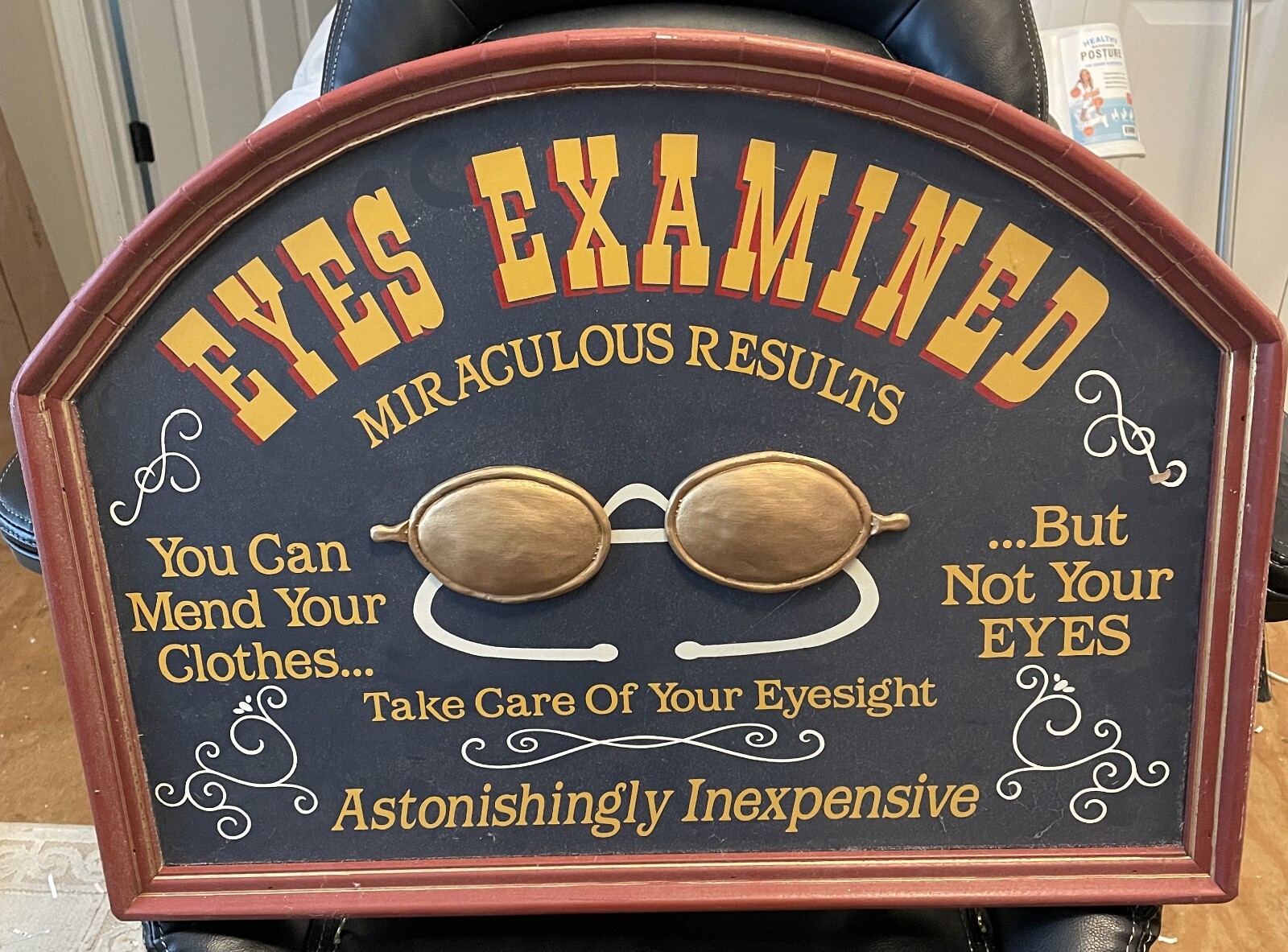 Vintage Optical Eye Exam sign | eBay