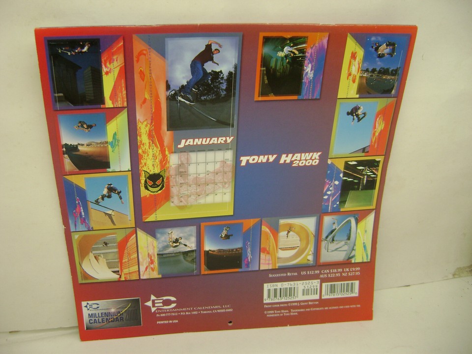 TONY HAWK 2000 CALENDAR NEVER USED | eBay