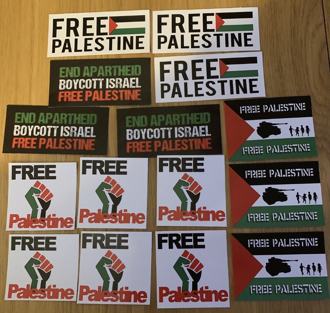 Купить Ибей | 15 x Free Palestine End Apartheid Boycott Israel Stickers ...