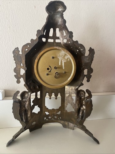 Vintage Antique Lowenthal WEST GERMANY Cast Bronze Clock Beautiful ...
