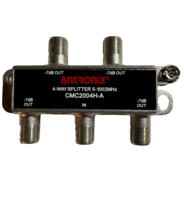 4:1 ANTRONIX 4-way Splitter Cable TV Splitter 4(way) signal splitter 1-in 4-out | eBay