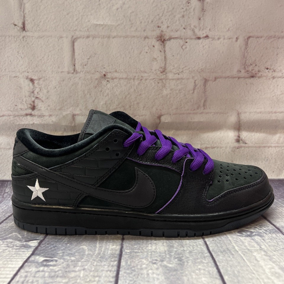 Nike SB Dunk Familia Low First Avenue Prince Black Purple Shoes Men’s ...