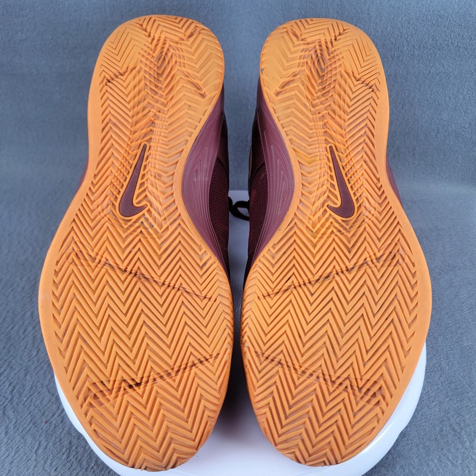 Size 11 - Mens Nike Zoom Hyperfuse 2012 Burgundy/Orange Basketball ...
