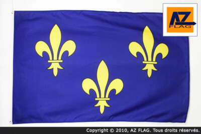 FLEUR-DE-LIS MULTI BLUE AND GOLD FLAG 3' x 5' - FRENCH ROYAL - FRANCE ...