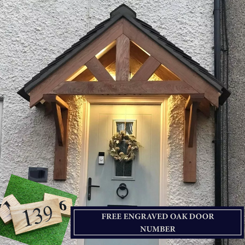 Solid Oak Porch Kit, Front Door Canopy - Free Delivery | eBay