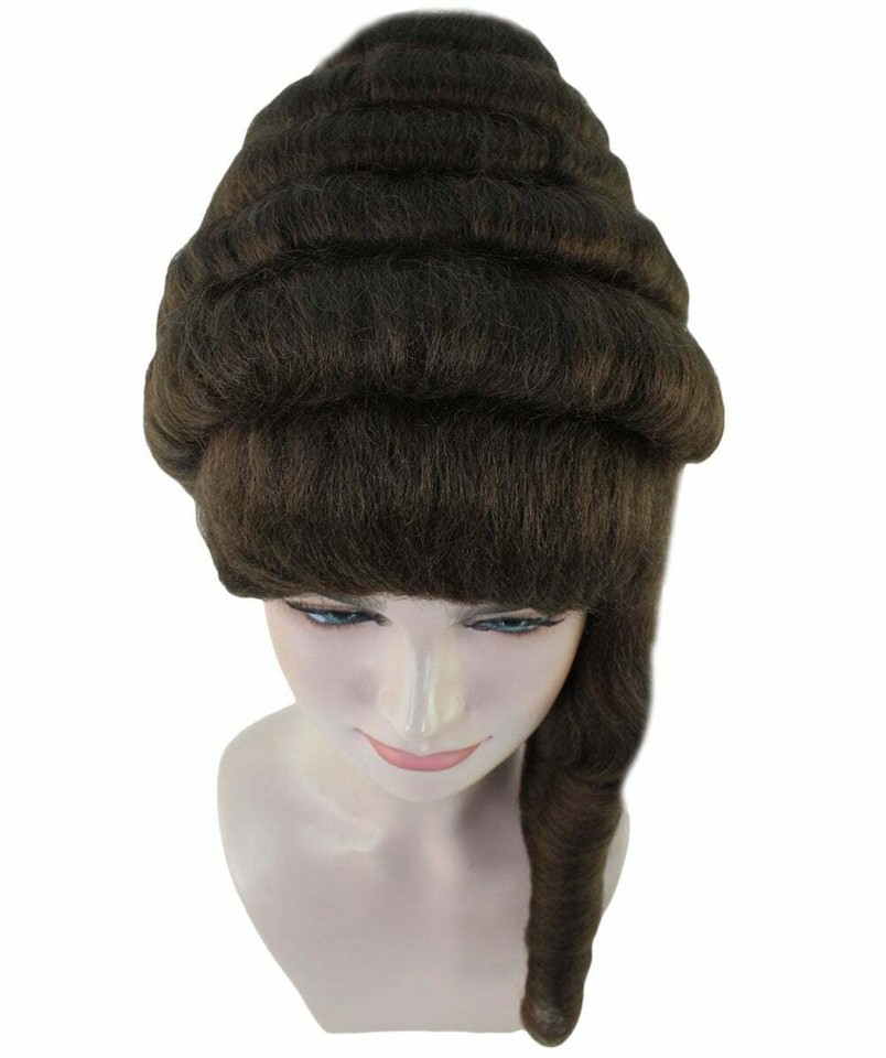 Colonial Lady's 18th Century Curly Wig|Dark Brown Historical Cosplay ...