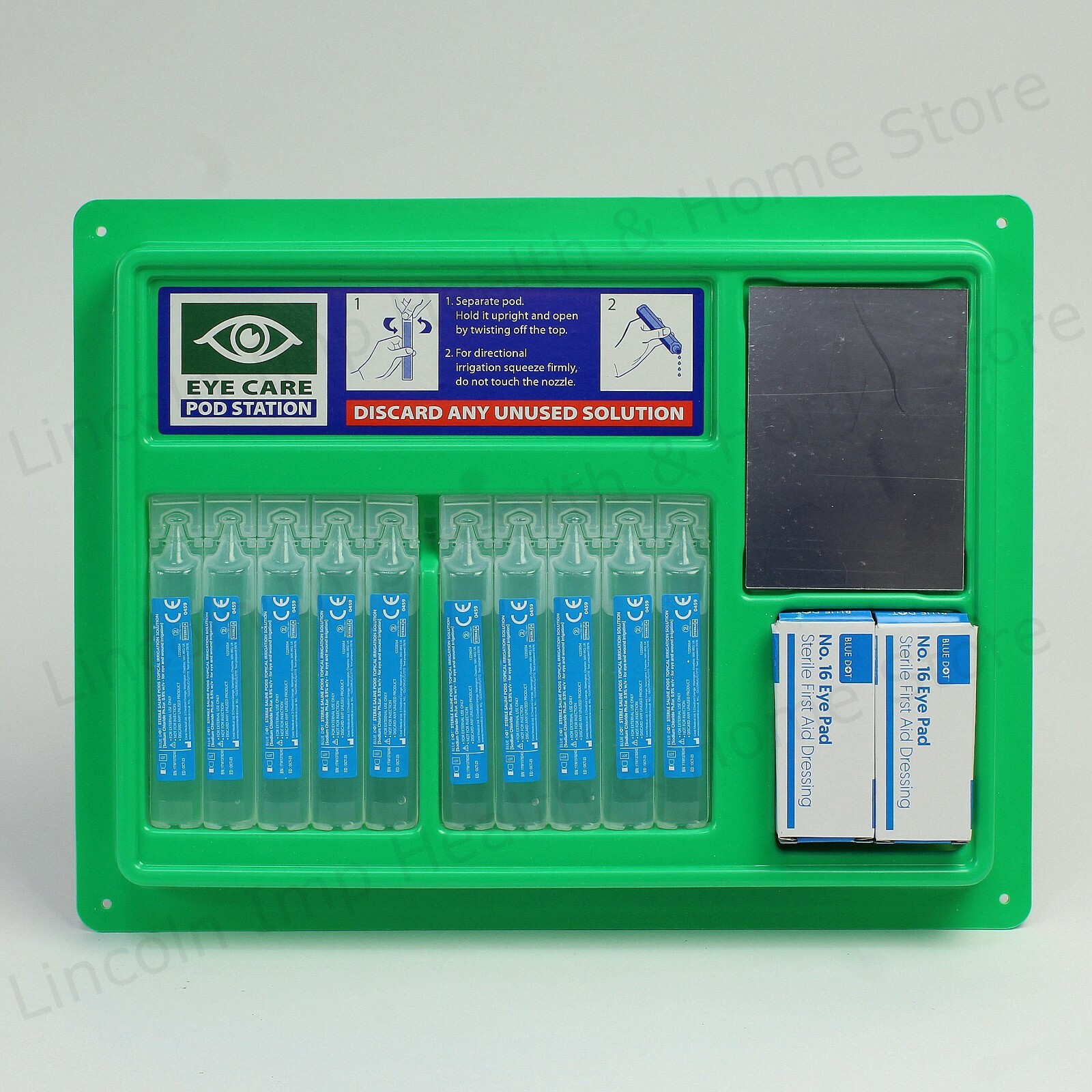 Blue Dot Sterile Saline Solution Eye Wound Eyewash Pods, 20ml - 25 Pack ...