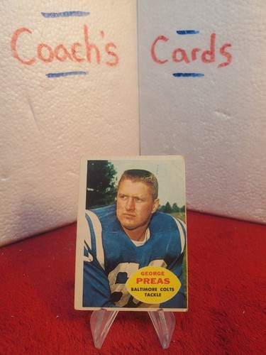 1960 Topps NFL George Preas #6 Baltimore Colts | eBay